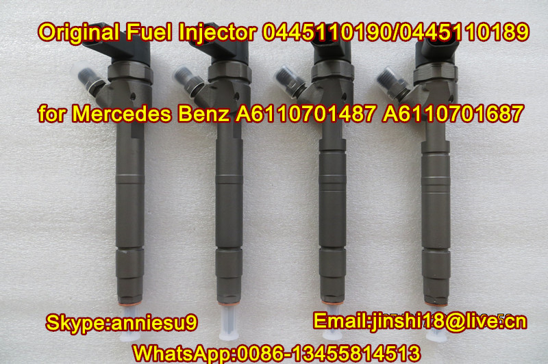 Bosch Original Common Rail Injector 0445110190 0445110189 for Mercedes ...