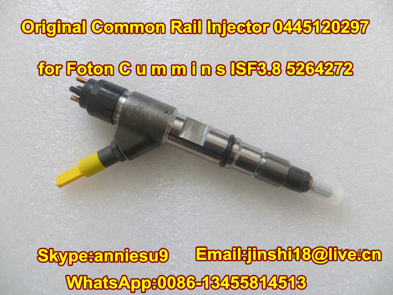Genuine& New Common Rail Injector 0445120297 for Beijing Foton ISF3.7 ...