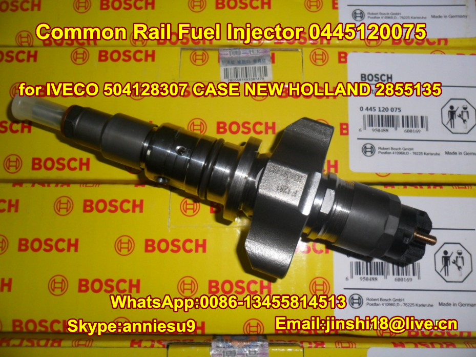 Bosch Common Rail Injector 0445120075 for IVECO 504128307, CASE NEW ...