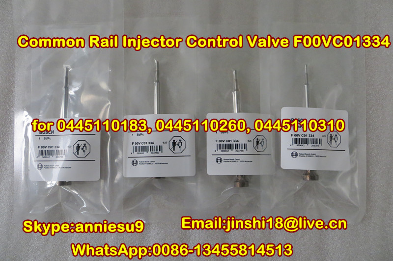 Bosch Common Rail Injector Valve F00VC01334 for 0445110183 0445110260 ...