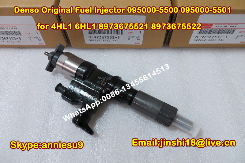 Denso Genuine & New Common Rail Injector 095000-5500 095000-5501 for ...