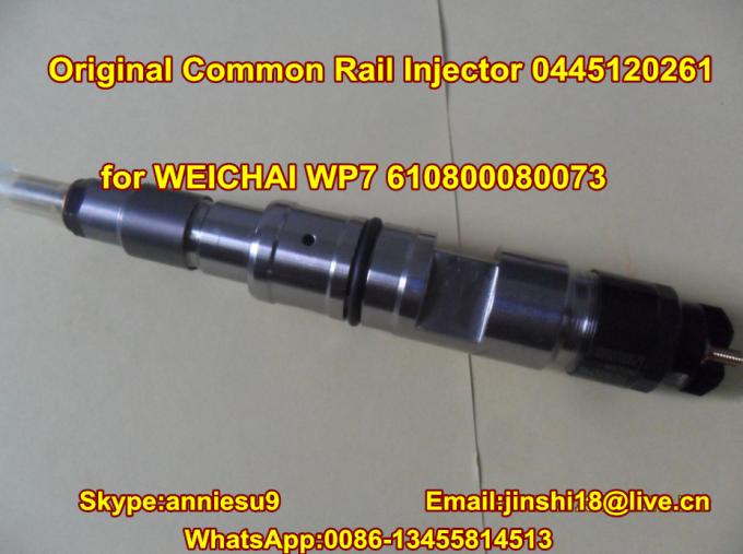 Bosch Original Common Rail Fuel Injector 0445120261 for WEICHAI WP7 ...