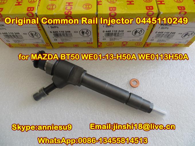 Bosch Common Rail Fuel Injector 0445110249 for MAZDA BT50 WE01-13-H50A ...