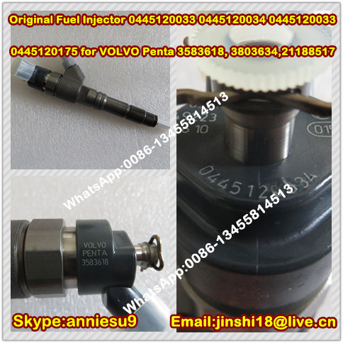 Bosch Original Common Rail Injector 0445120033 0445120034 0445120033 ...