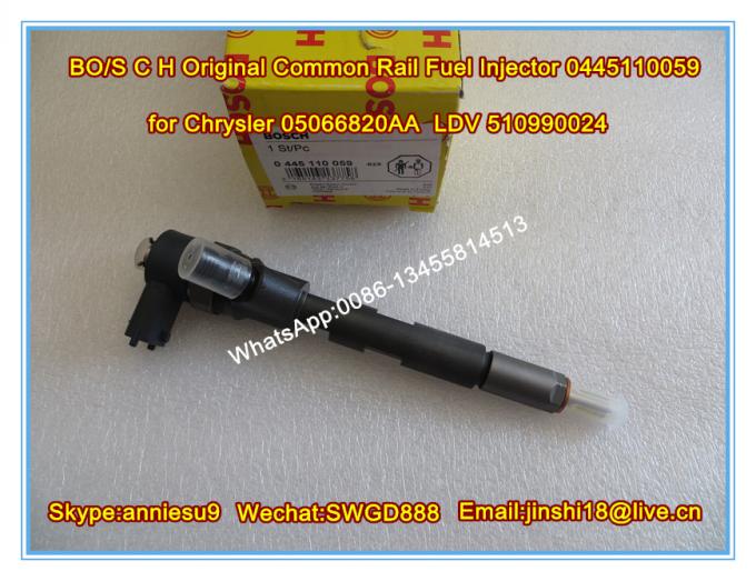 BOSCH Common Rail Fuel Injector 0445110059 for Chrysler 05066820AA LDV ...